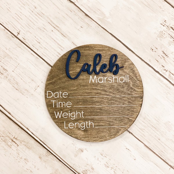 Personalized Baby Stat Sign Svg, Birth Sate Sign Svg, Baby Announcement ...