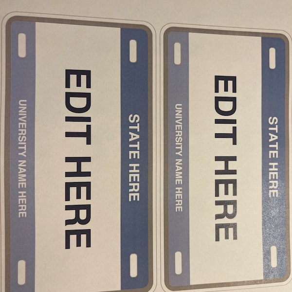 License Plates Door Decoration / Printable / Travel / Road Trip ...