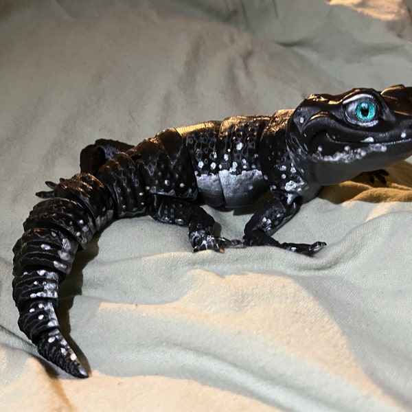 Leopard Gecko Digital .STL File for 3d Printing, Articulated Fidget ...