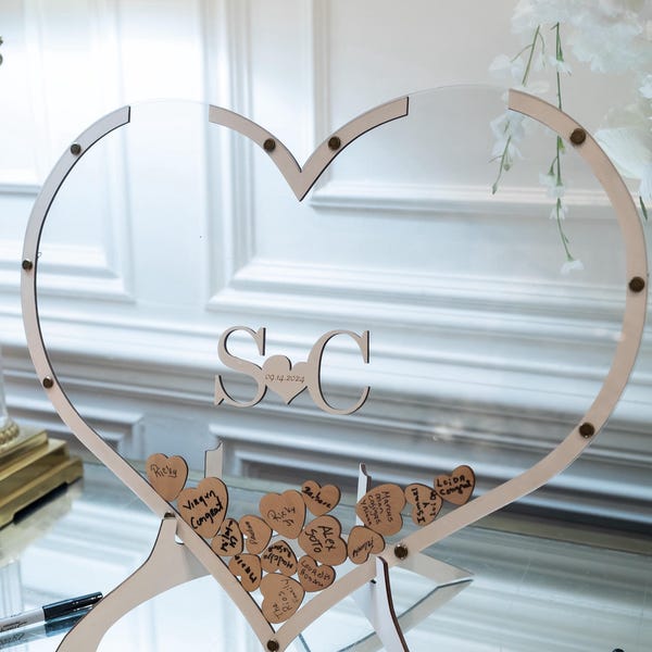 Wedding Card Box, Family Tree Card Box With Slot for Wedding, Rustic ...