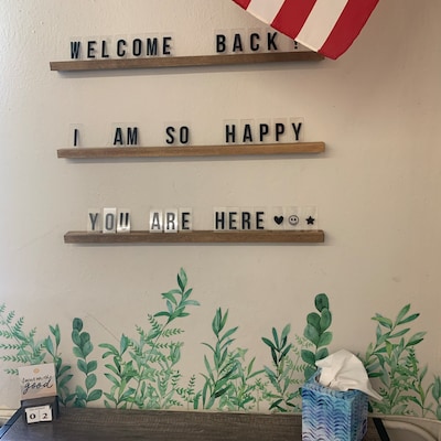 Letter Ledge Set With Acrylic Letter & Number Pack 40 Letter Ledges ...