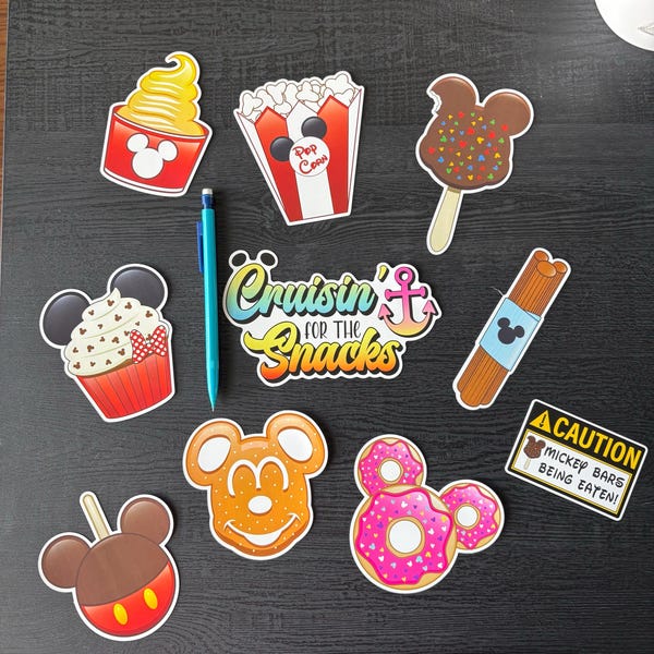 Disney Inspired Snack Magnets - 3 Options to Choose From! - Cruising ...
