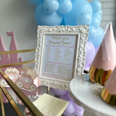 What's Your Princess Name Printable, Princess Name Game Instant ...