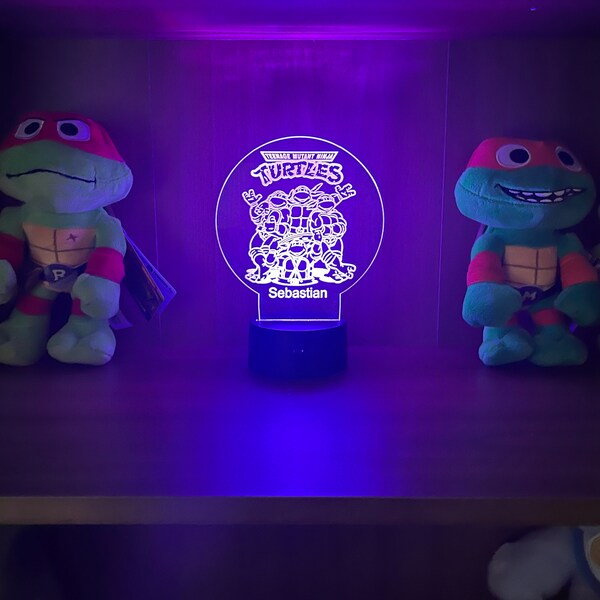 Teenage Mutant Ninja Turtles Light Personalized - Etsy