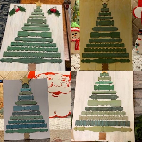 Spindle Tree DIY Kit | Unfinished Wood Craft Blanks | Paint Activity ...
