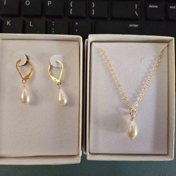 13mm X 16mm Pink Edison Pearl Pendant, 6mm Freshwater Pearl Necklace ...