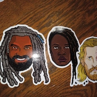 Sheriff Rick Vinyl Sticker TWD Face Stickers Character Faces - Etsy Canada