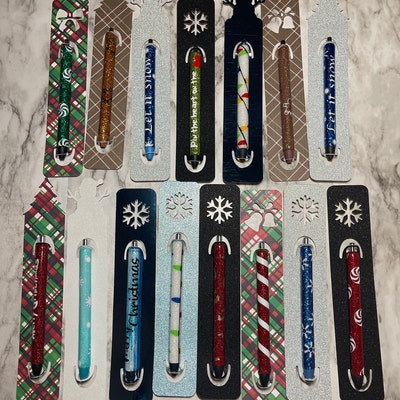 Christmas Pen Holder Svg, Christmas Pen Display Card, Christmas Pen ...