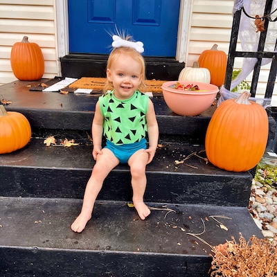 Pebbles Costume, Baby Pebbles Halloween Outfit, Toddler Halloween Outfit, Pebbles Costume Set - Etsy