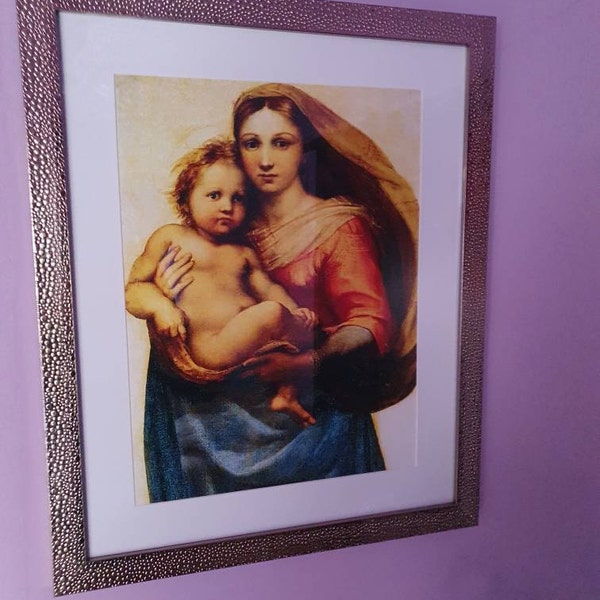 Jungfrau Maria Druck Katholische Poster und Bilder Jungfrau Maria mit Kind von Rafael ...