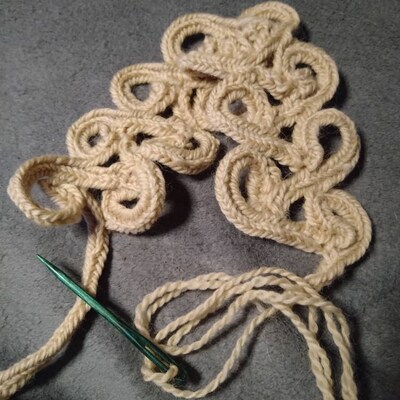 Karman Vortex Nalbinding Scarf Printable PDF Pattern - Etsy