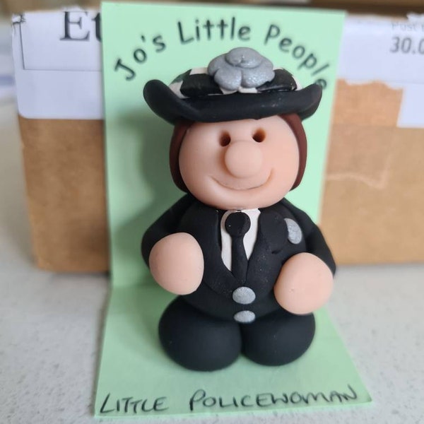Police Officer Policeman Policewoman Collectable Clay Figure - Etsy UK