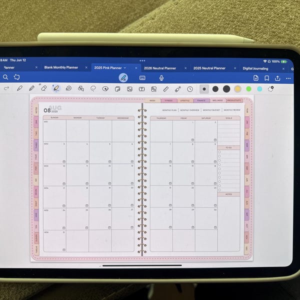 Digital Note Taking Goodnotes Notability Template College Student ...