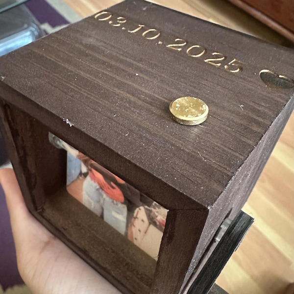 Personalized Photo Flipbook Animation Box,custom Wooden Photo Book With ...