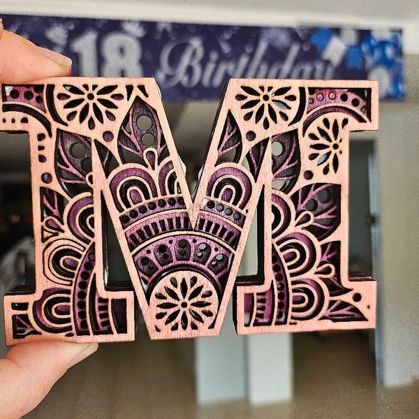 Laser Cut DXF Letter M DXF Alphabet Letter M, Laser Cut Letter ...