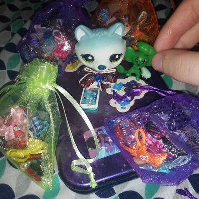 Littlest Pet Shop LPS Lot of 11 Custom Accessories iPad Computer ...