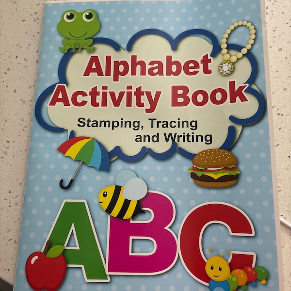 Alphabet Activity Book, Learn the Abcs - Etsy