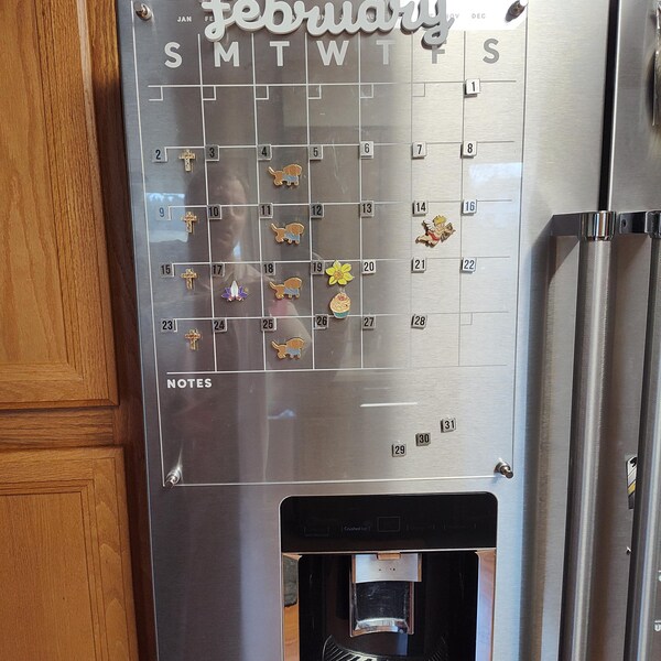 Glass Number Magnets - Rainbow - Etsy