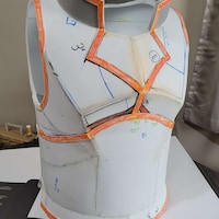 DIY Upper Chest Armor No1 Templates for EVA Foam & Crafting Help Book ...