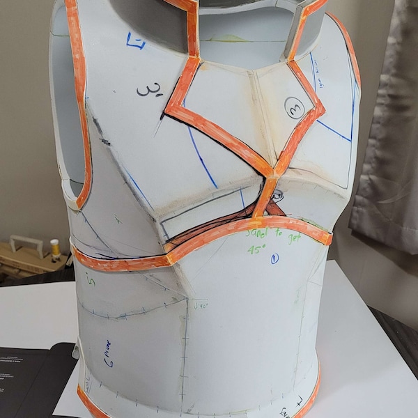 Fantasy Chest Armor No.2: DIY Printable EVA Foam Armor Pattern for ...