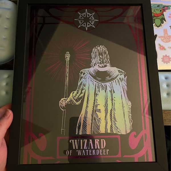 Gale Dekarios the Wizard of Waterdeep From Baldur’s Gate 3 Foil Print ...