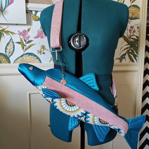 Rainbow Trout Sewing Pattern Fish Crossbody Bag Digital PDF - Etsy