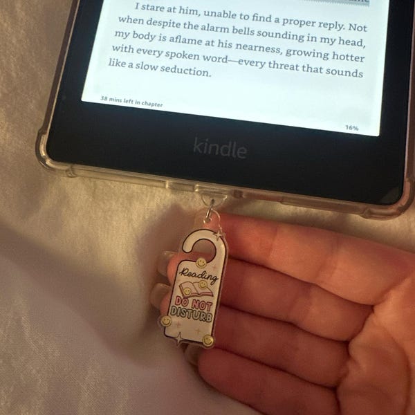 Kindle Charms, Bookish Dust Plug, Phone Charms, Gifts for Her - Etsy