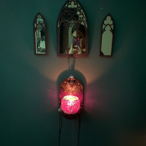 Gothic Mirror, Set of 3, GOLD Mirrors, Witchy, Cathedral - Etsy