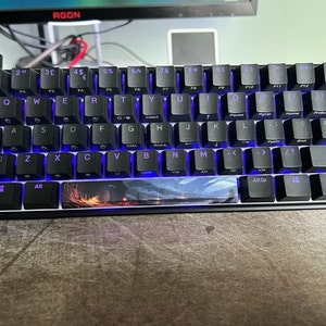 Cute Uwu Rose Gold Metal Artisan Keycap Custom Mechanical Keyboard Cute ...