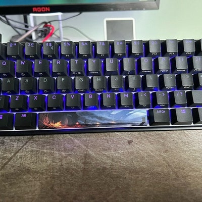 Cute Uwu Rose Gold Metal Artisan Keycap Custom Mechanical Keyboard Cute ...
