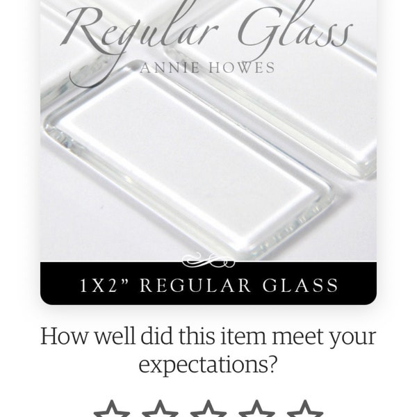 1x2 Clear Glass Tile Shapes for Pendants and Magnets. Annie Howes . 25 ...