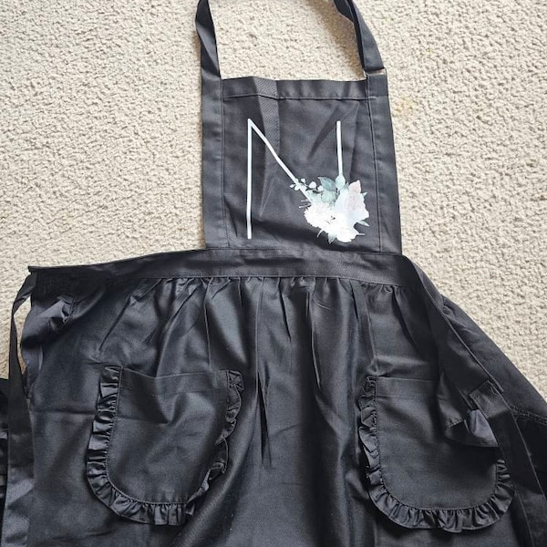 Personalized Initial Apron, Custom Letter Monogram Apron, Gift for Her ...