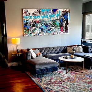 Pop Art Heart LOVE Graffiti Canvas Print Wall Art Painting Home Decor ...