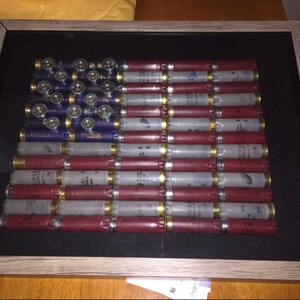 Shotgun Shell American Flag in a Faux Barnwood Shadowbox - Etsy