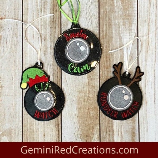ITH Camera Watch Ornament Set of Three- 4x4 and 5x7 Grouped Included ...