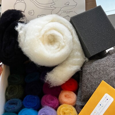 Sheep Felted Painting Kit Landscape Picture Needlepoint - Etsy Canada