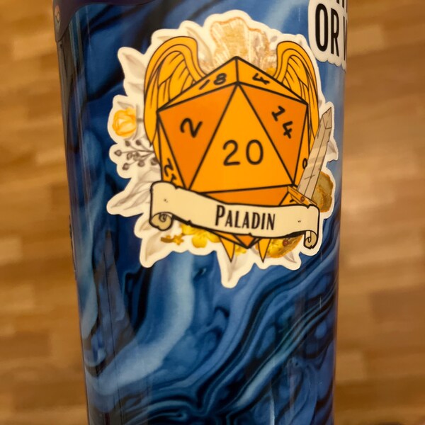 Dnd Vinyl Sticker, Glossy Dice Sticker, D20, Dungeons and Dragons, Dnd ...