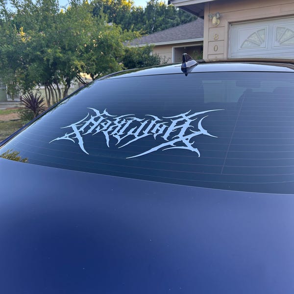 Custom Windshield Decal - Insert Your Own Text Car Decal - Etsy