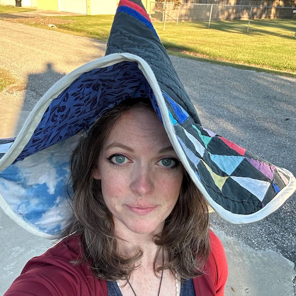 Quilt Witch Hat Pattern Easy Sewing Cottagecore Physical Paper Indie ...