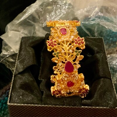 Nauratan Heavy Mala Set / Indian Pakistani Bridal Shaadi Wedding ...