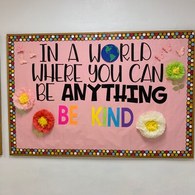 Teacher Ready Made Bulletin Board/color the World/kindness/elementary ...