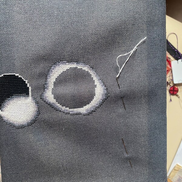 Solar Eclipse Sequence Cross Stitch Pattern - Accurate Astronomy Charts ...