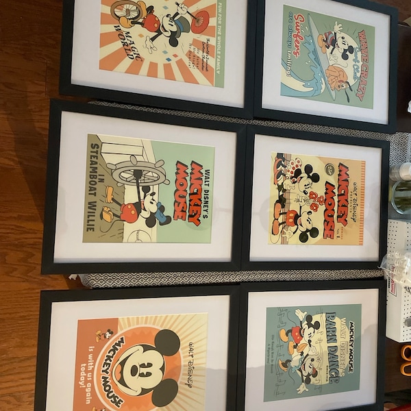 Vintage Mickey Poster, Mickey Party Decoration, Disneyland Party ...