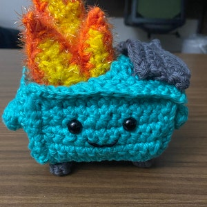 Dumpster Fire PDF Crochet Pattern Twinkie Chan 100% Soft - Etsy