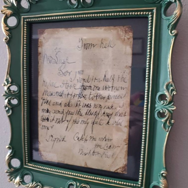 Jack the Ripper From Hell Letter Aged Reproduction Art Print 8"x10 ...