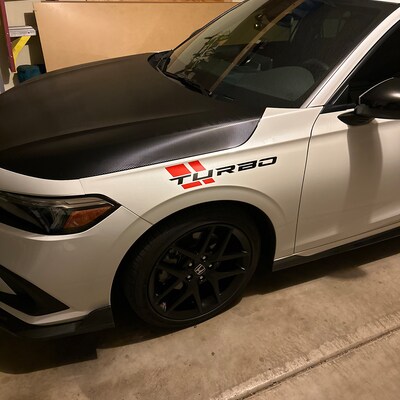 Sports Mind Powered by TURBO Vinyl Decal Sticker Sport Racing Car Hood ...