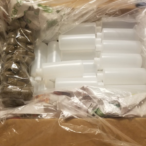 Plastic Spout Lid Dropper/applicator Bottle W/blue Overcap, 1-oz., 100 ...