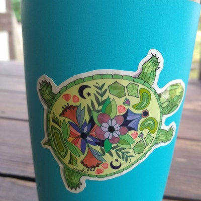 Turtle Sticker Box Turtles Turtle Stickers, Turtle Lover, 3 Inch Vinyl ...