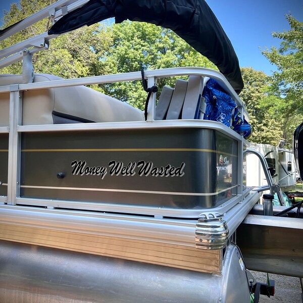 3" Boat Hull Registration Numbers Decals Jet Ski Sea Doo PWC Vinyl Pair ...