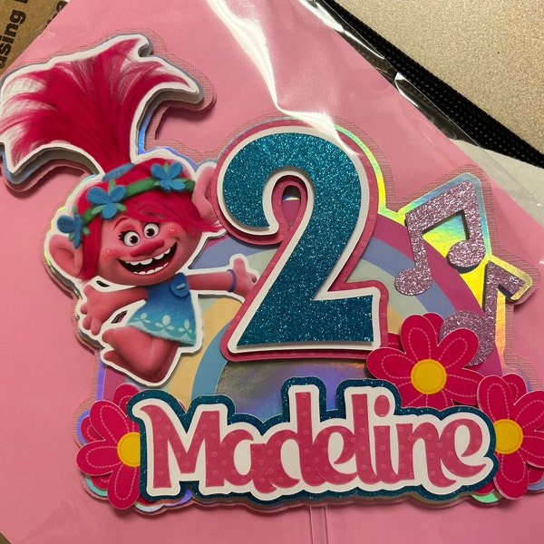 Troll Cake Topper. Trolls Party Decor. Troll Cake Decoration - Etsy